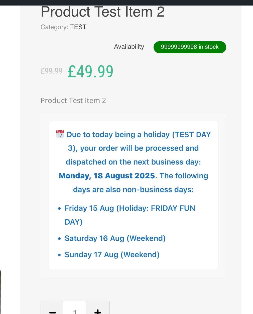 Delivery Time Cut-off - WooCommerce Marketplace