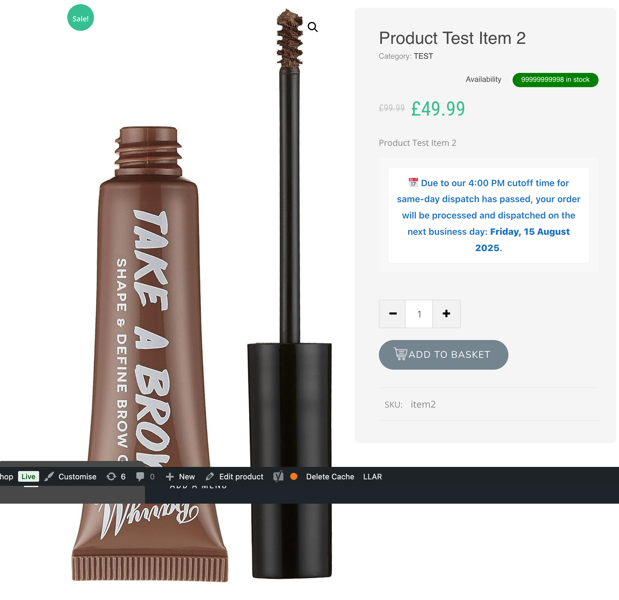 Delivery Time Cut-off - WooCommerce Marketplace