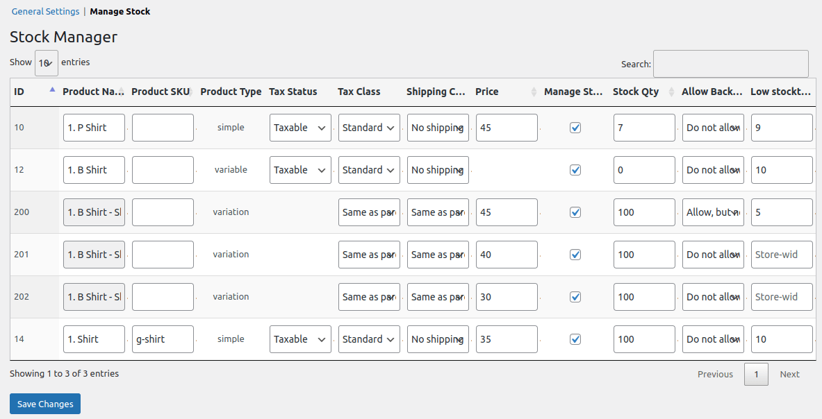 WooCommerce Stock Manager - Inventory Management