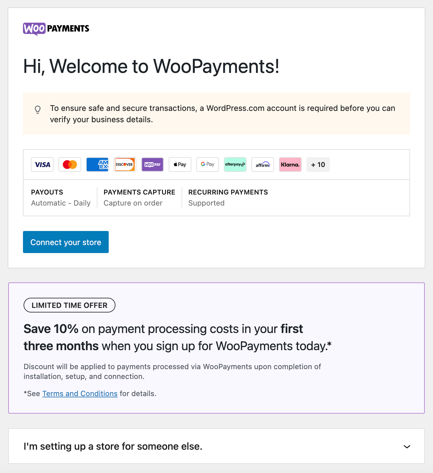 WooPayments: Startup Guide Documentation - WooCommerce
