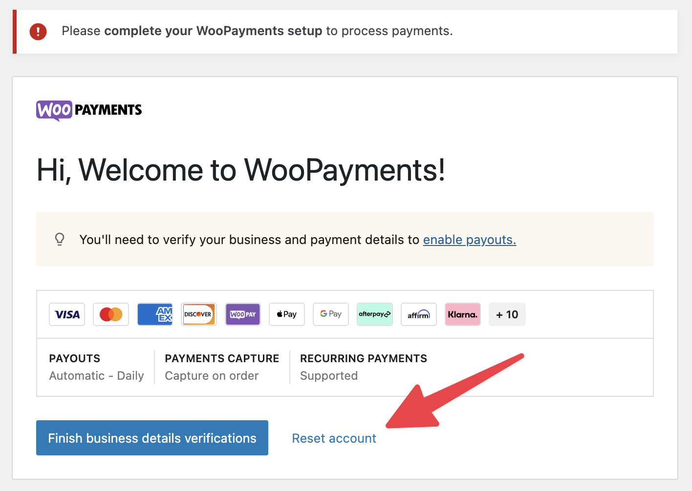 Woopayments Startup Guide Documentation Woocommerce
