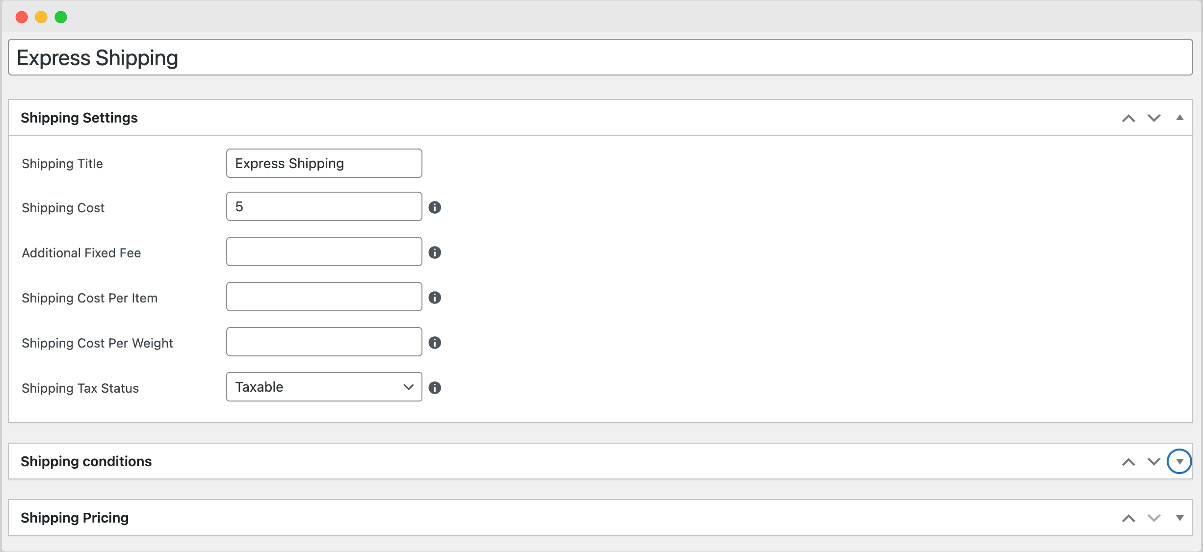 Advanced Shipping for WooCommerce - Extra Conditions, Fee