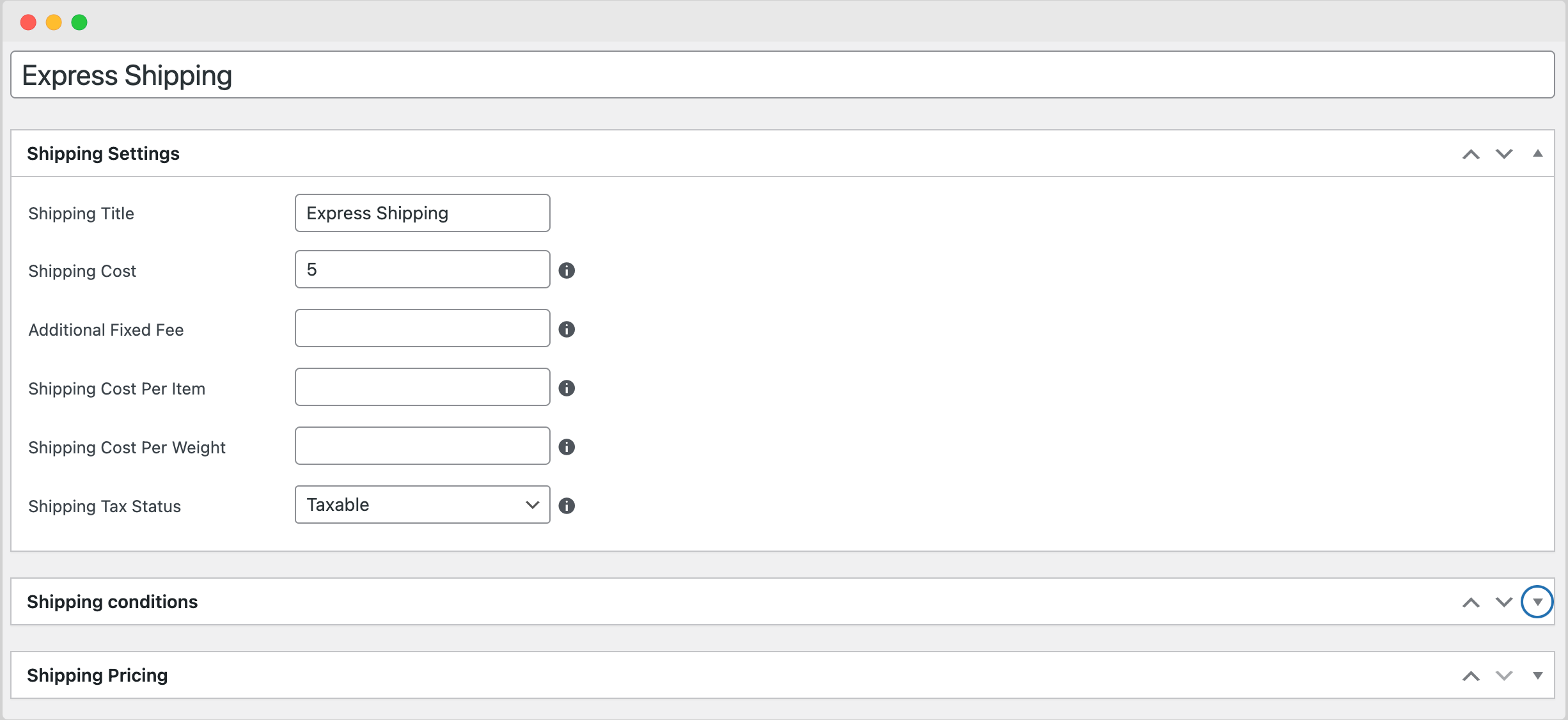 Advanced Shipping for WooCommerce - Extra Conditions, Fee