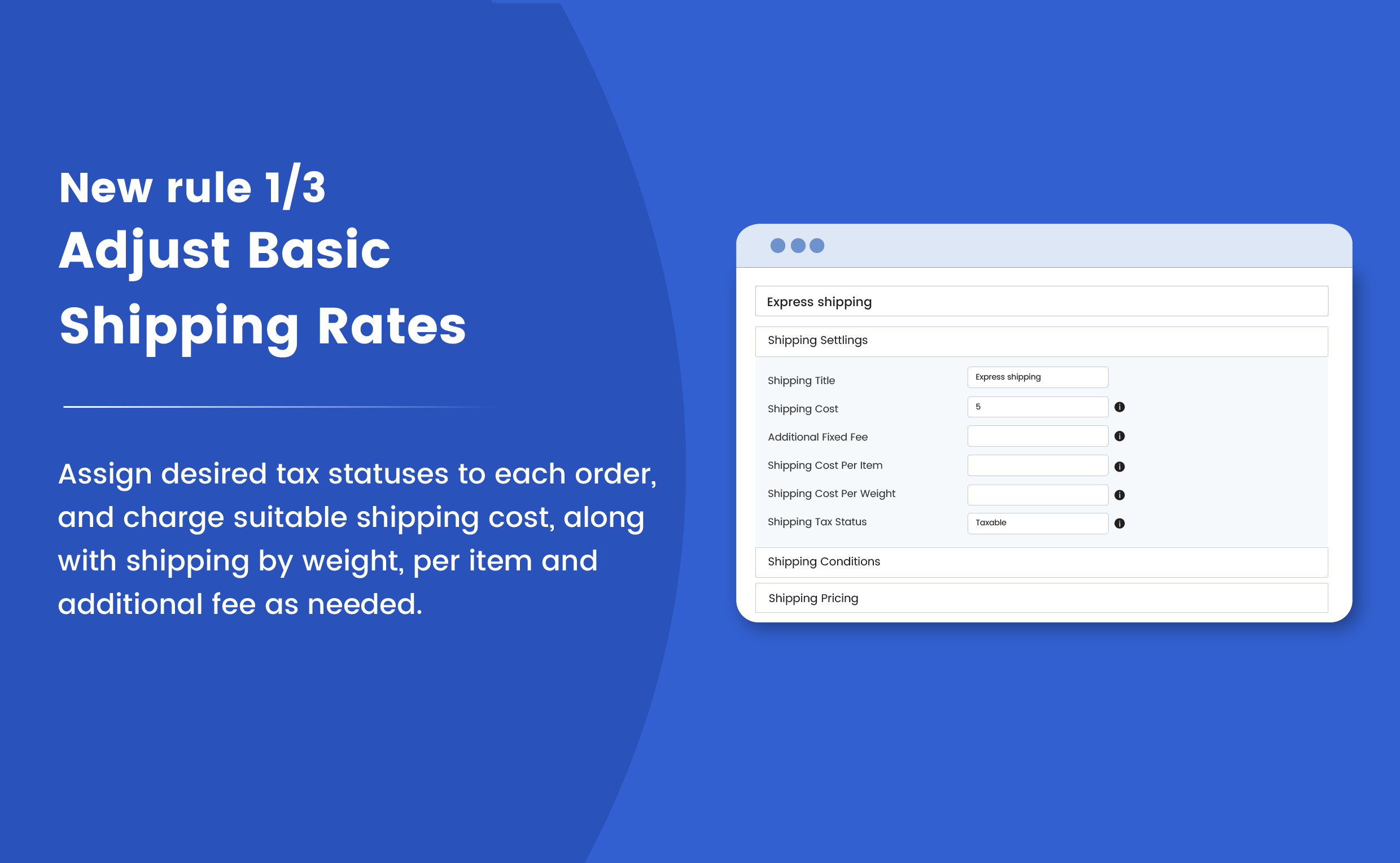 Advanced Shipping for WooCommerce - Extra Conditions, Fee