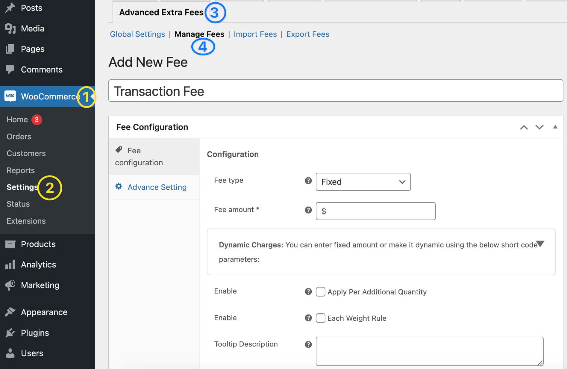 Advanced Extra Fees for WooCommerce WooCommerce