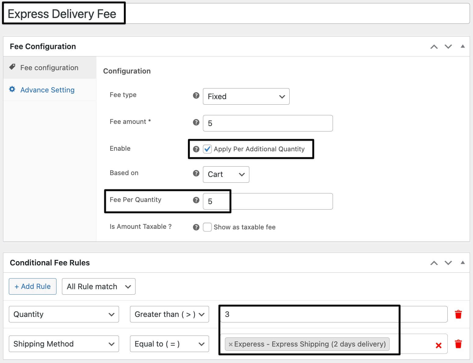 Advanced Extra Fees for WooCommerce WooCommerce