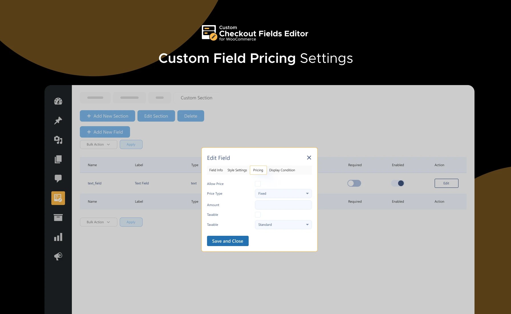 Custom Checkout Fields Editor for WooCommerce Addon