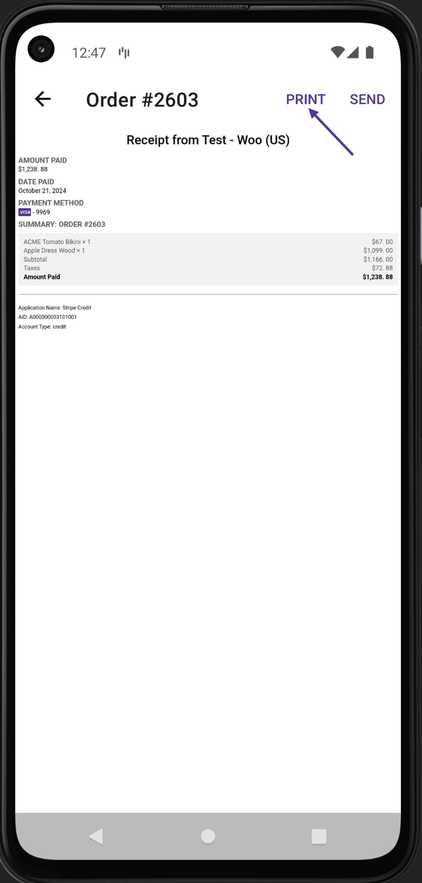 Receipts Documentation - WooCommerce