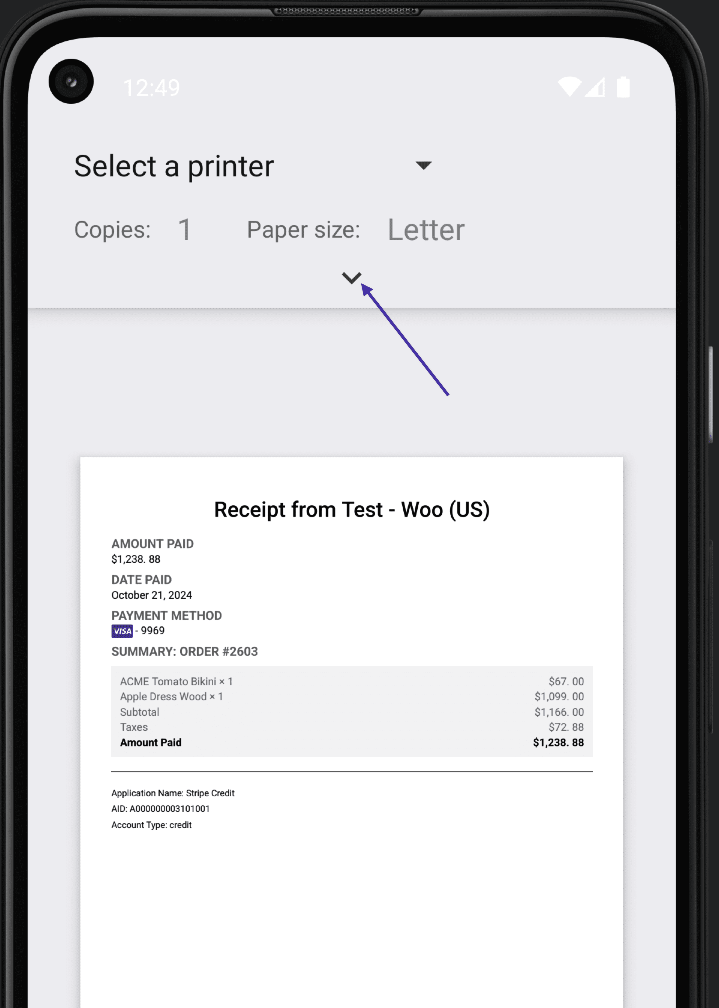 Receipts Documentation - WooCommerce