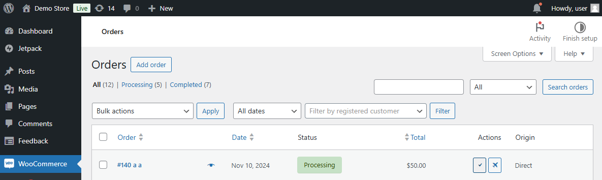 Shipped Order Status Documentation - WooCommerce
