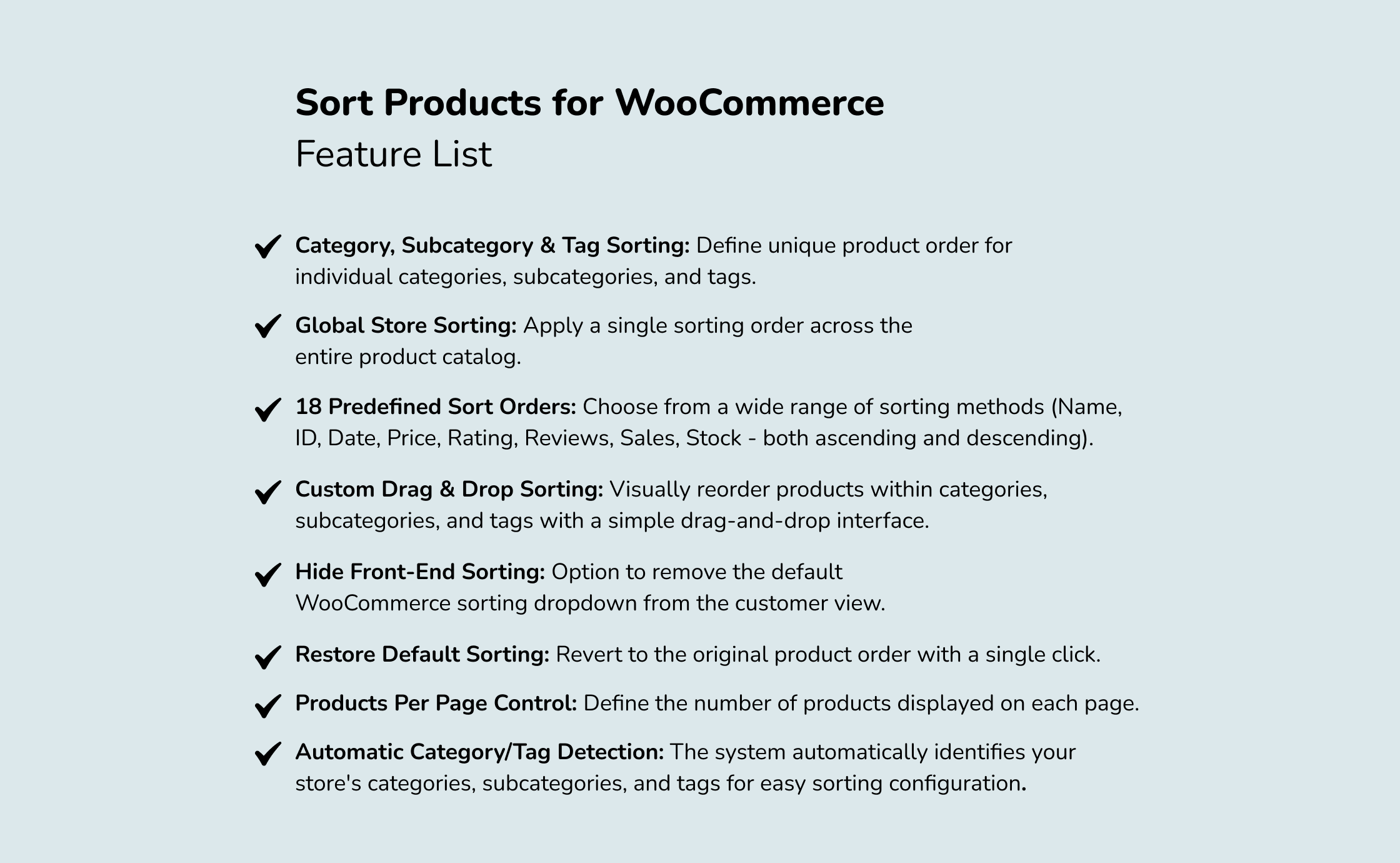 Sort Products - WooCommerce Marketplace