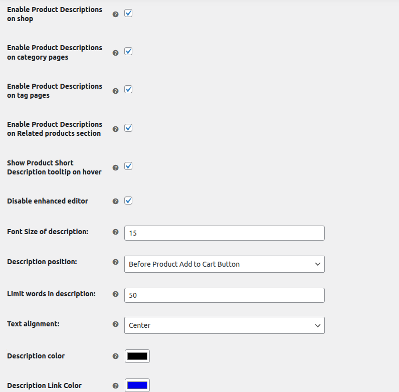 Product Short Description for WooCommerce | Documentation