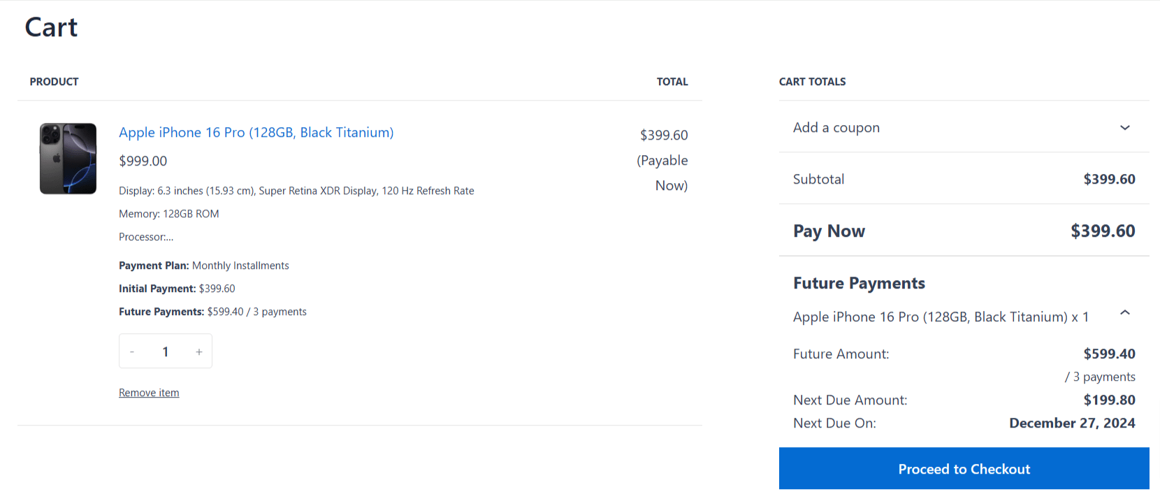 Ultimate Payment Plans - WooCommerce Deposits, Payment Plans