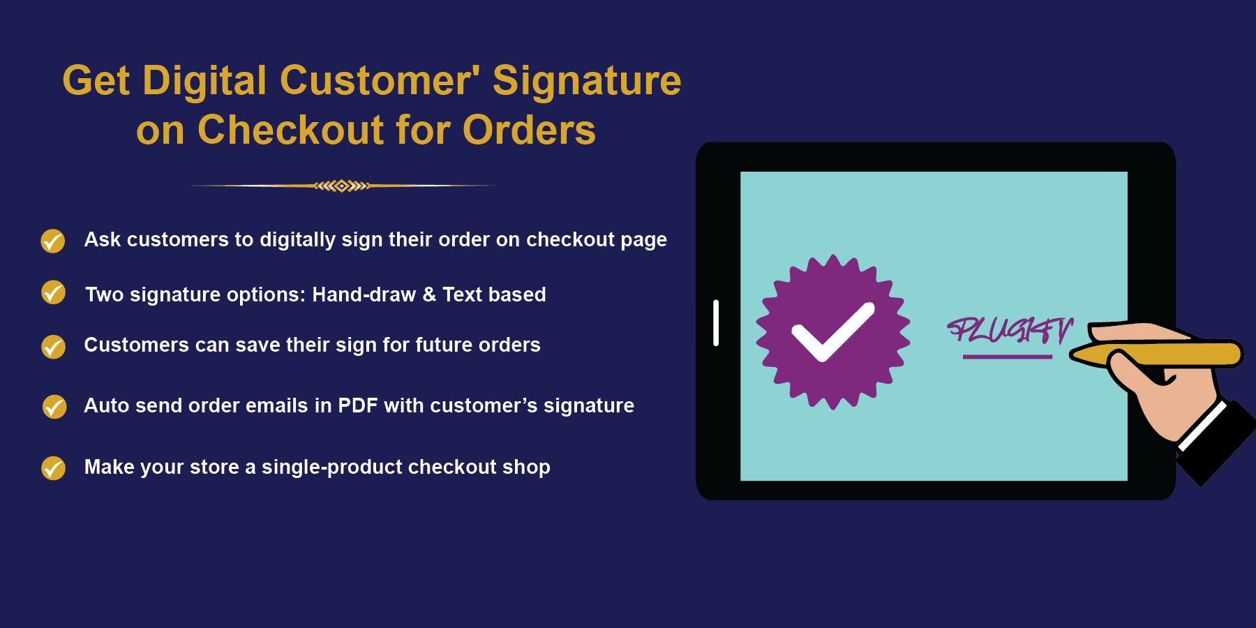 Digital Order Signature on Checkout Plugin for WooCommerce