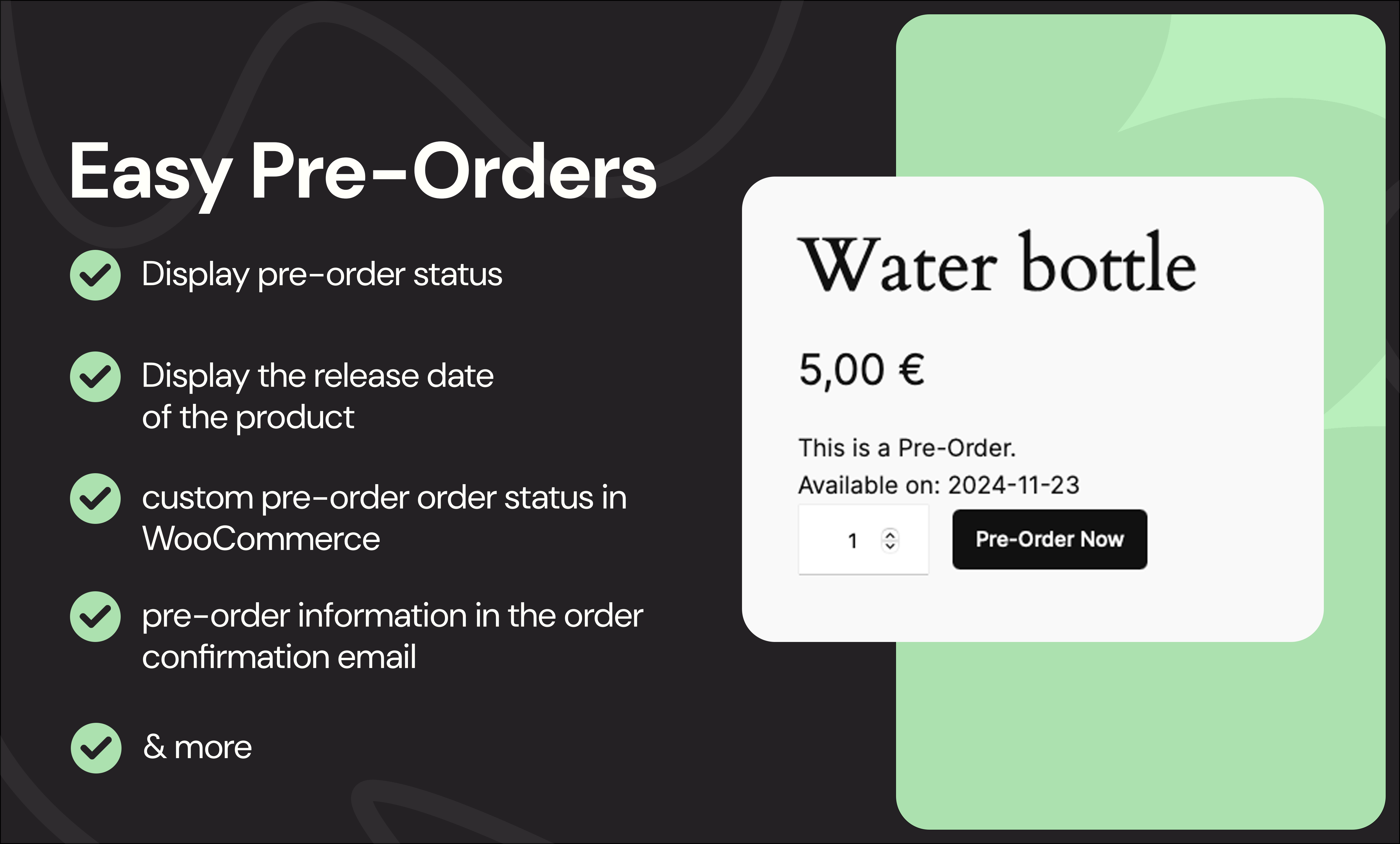 Easy Pre-Orders - WooCommerce Marketplace