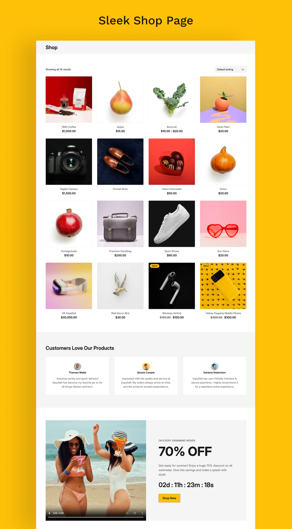 EasySell Block Theme - WooCommerce Marketplace
