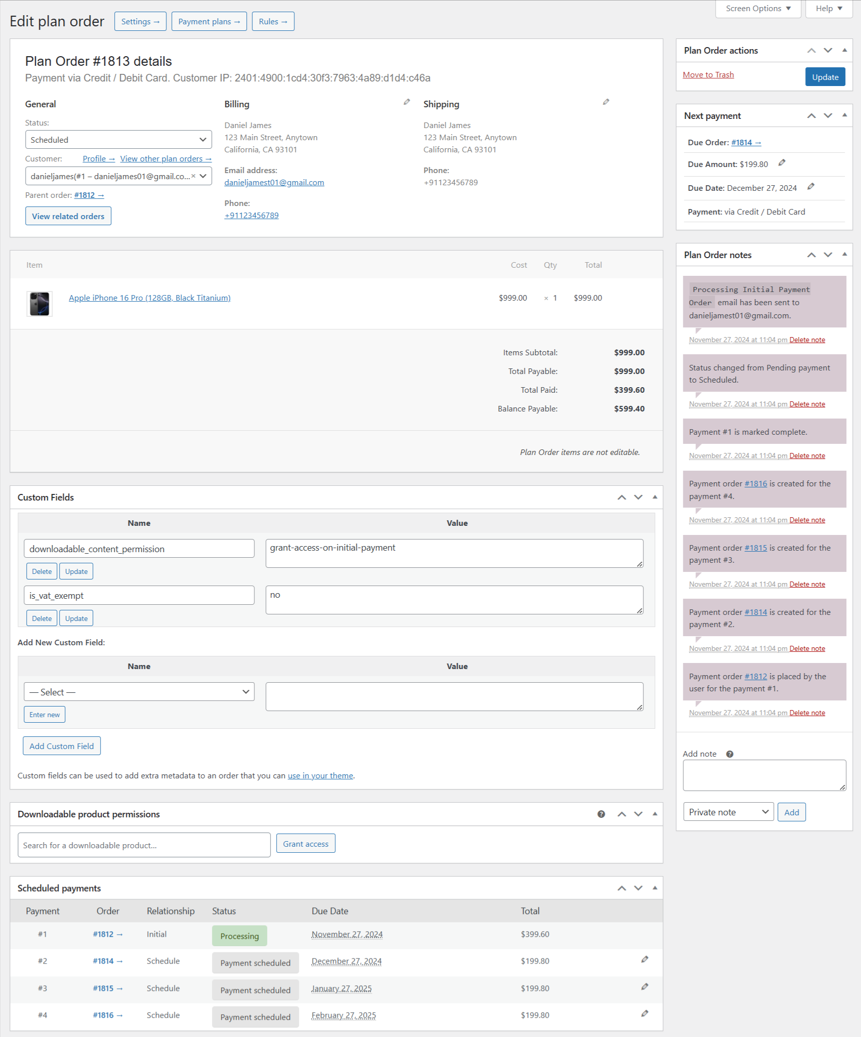Ultimate Payment Plans - WooCommerce Deposits, Payment Plans