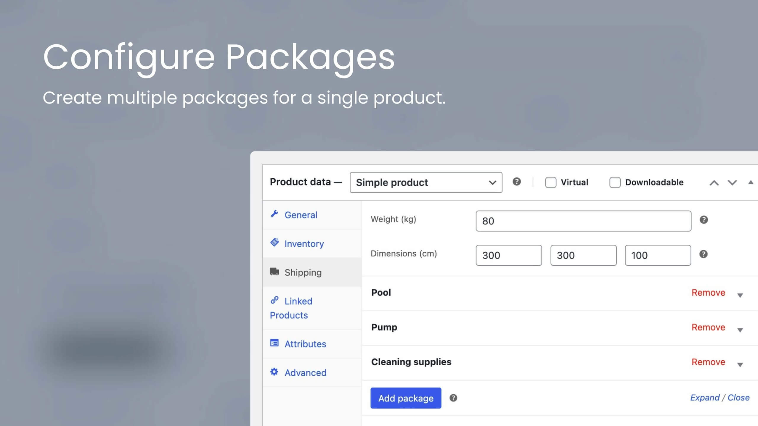 Multiple Packages per Product - WooCommerce Marketplace