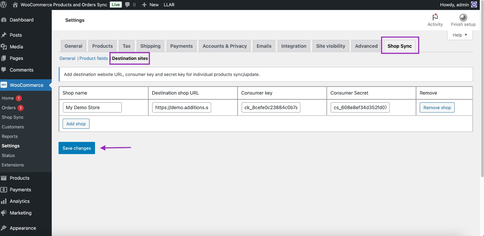 Products and Orders Sync Documentation - WooCommerce