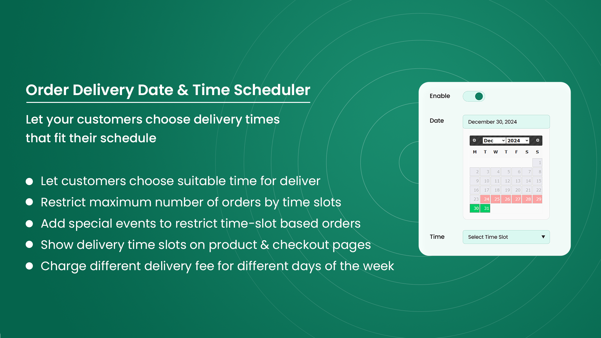 Order Delivery Date & Time Scheduler for WooCommerce