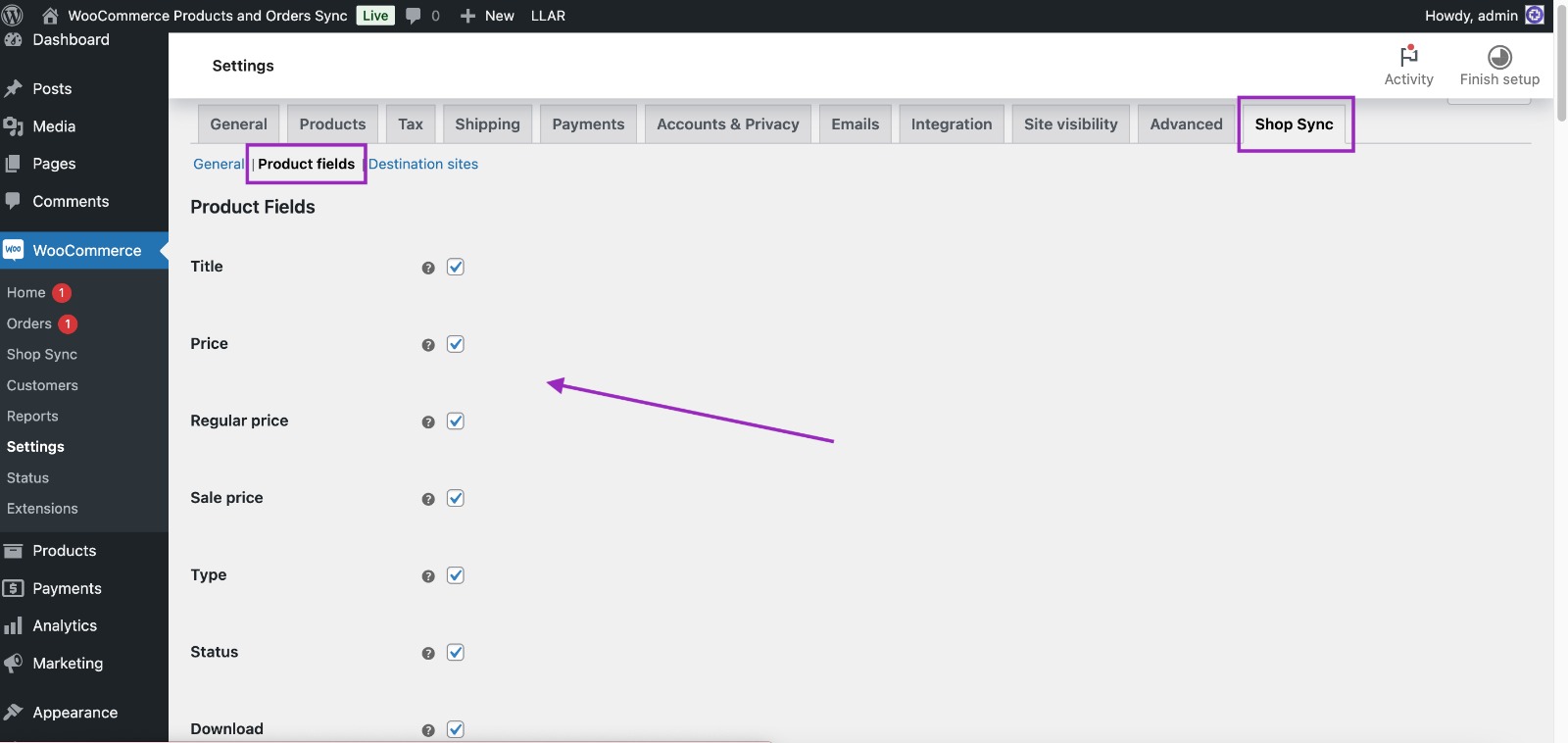 Products and Orders Sync Documentation - WooCommerce