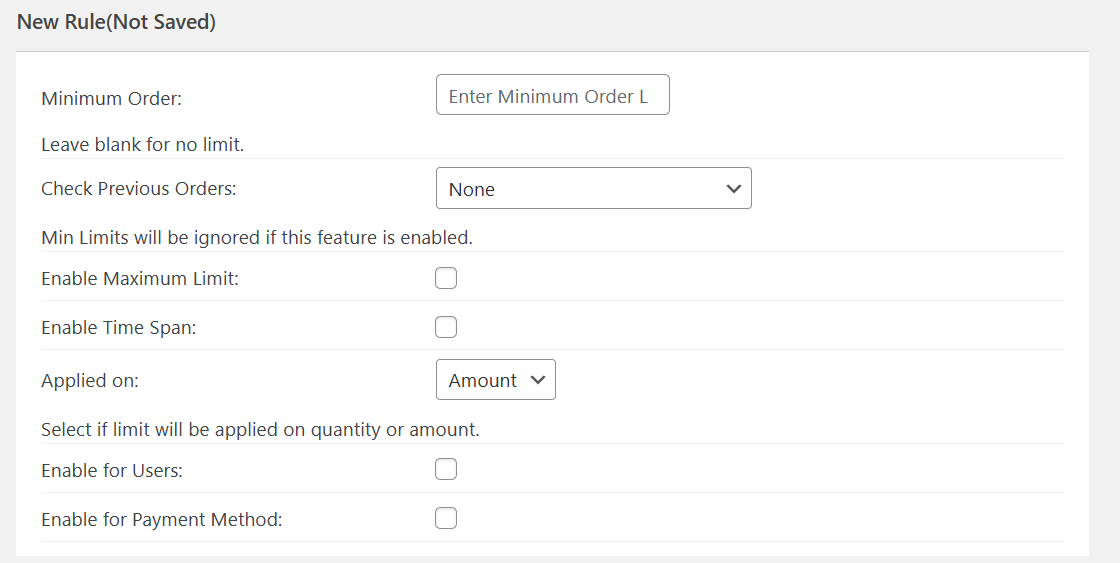 Order Limit For Woocommerce Documentation Woocommerce