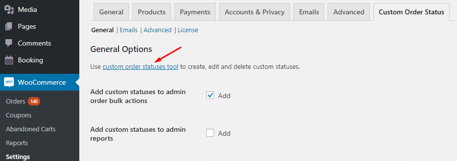 Add, Edit & Delete Custom Order Status Documentation - WooCommerce