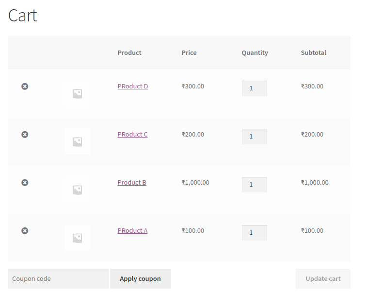 Sort Products in Cart and Order - WooCommerce Marketplace