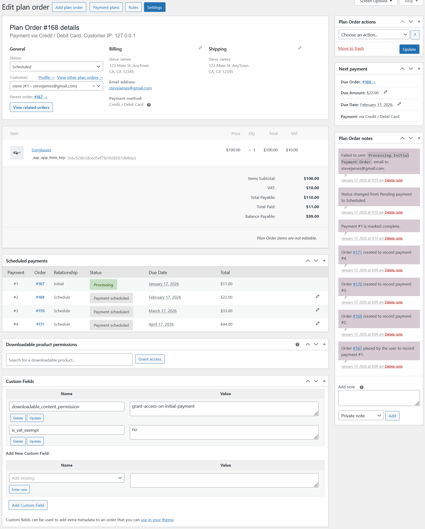 Ultimate Payment Plans - WooCommerce Deposits, Payment Plans