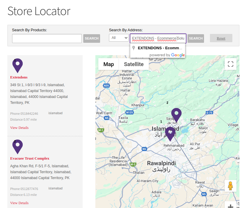 WooCommerce Multistore Locator - Marketplace