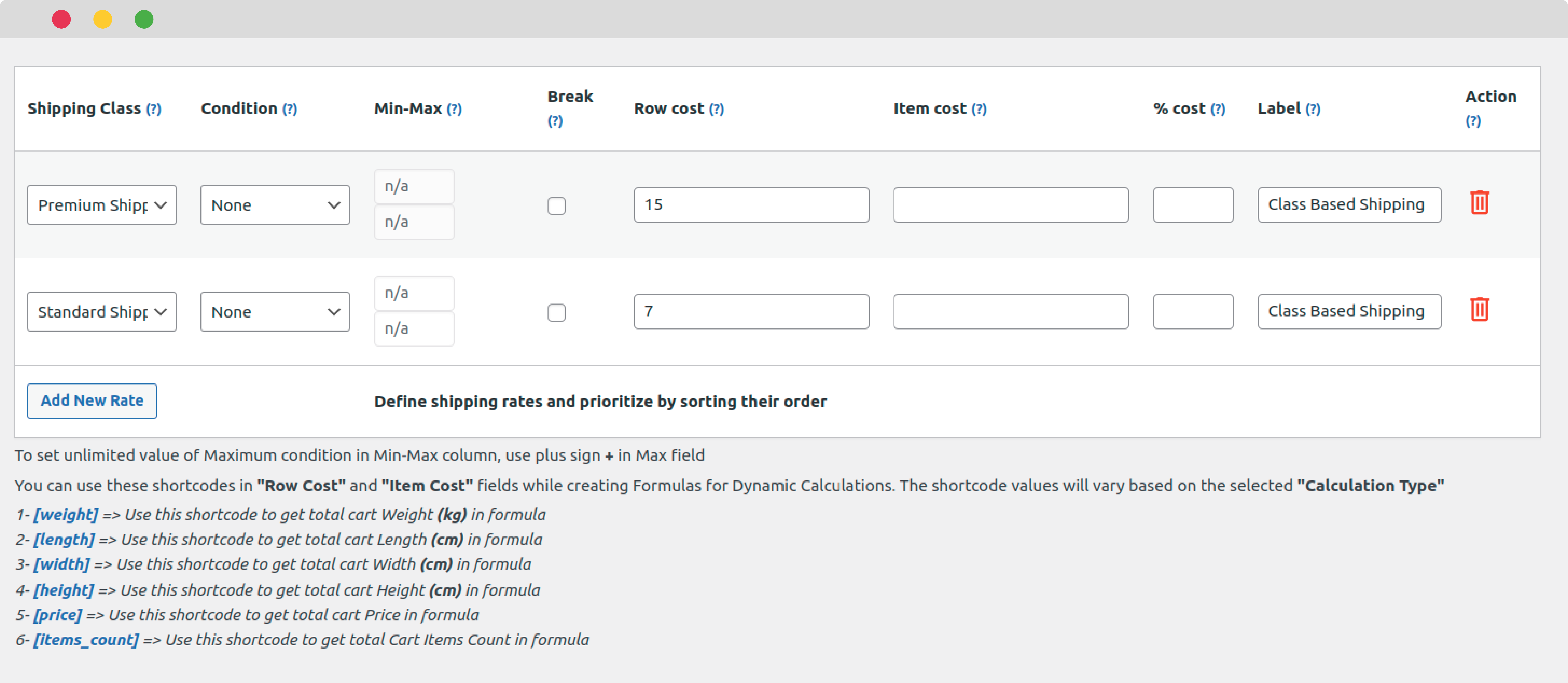 Conditional Shipping and Table Rates - WooCommerce Marketplace