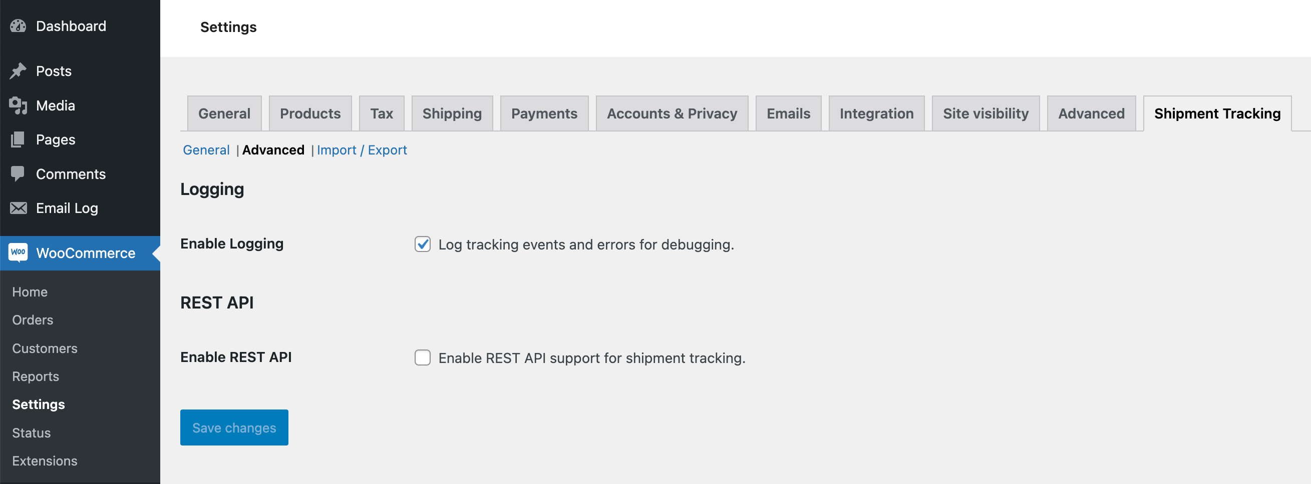 Order Shipment Tracking Documentation - WooCommerce