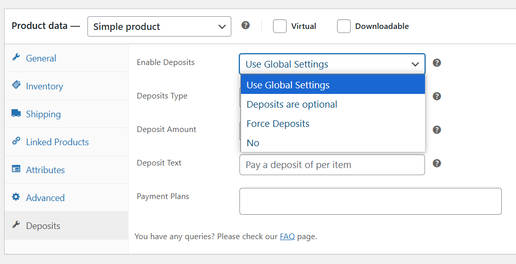 Flexi Deposits - WooCommerce Marketplace
