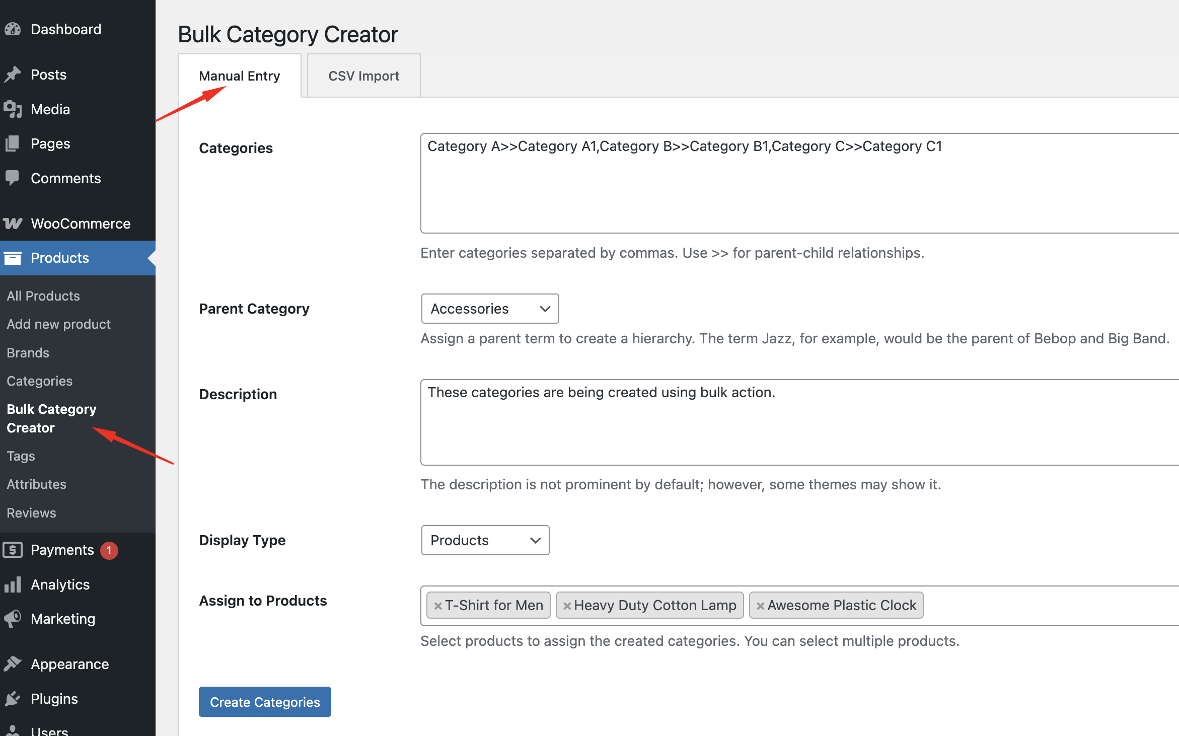 Bulk Category Creator - WooCommerce Marketplace