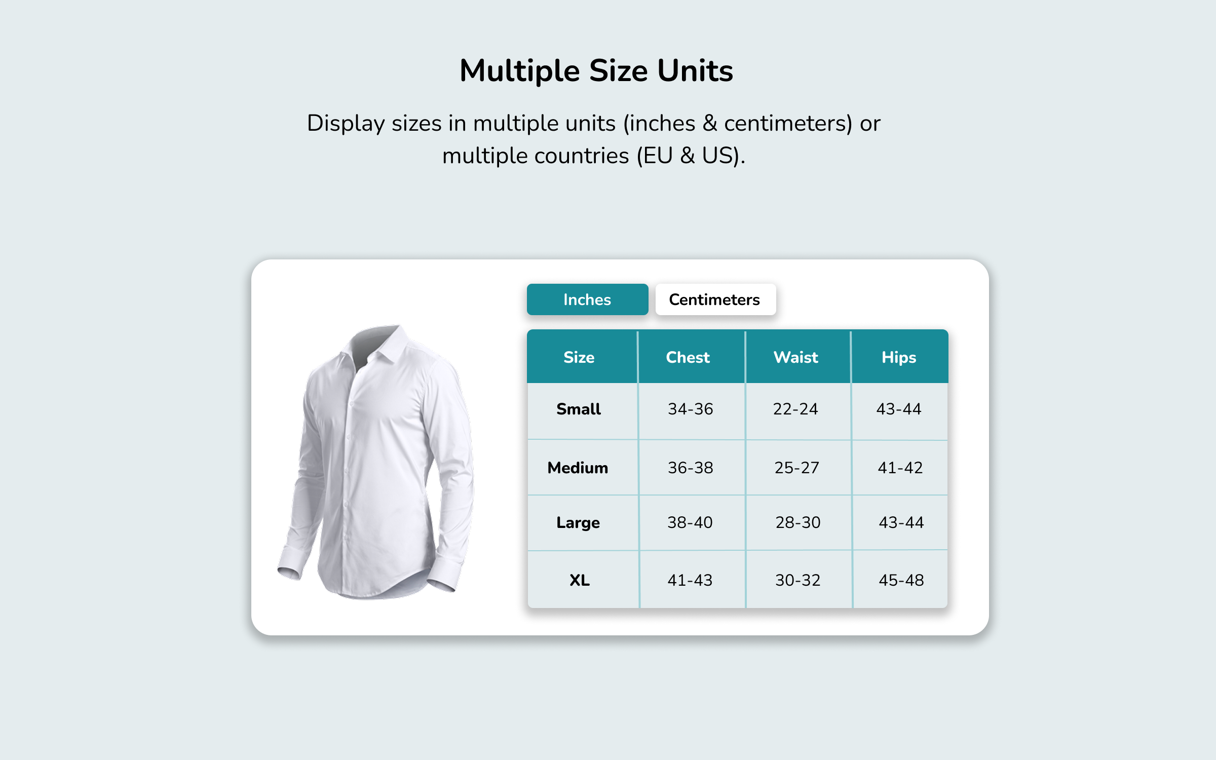 Custom Size Charts - WooCommerce Marketplace
