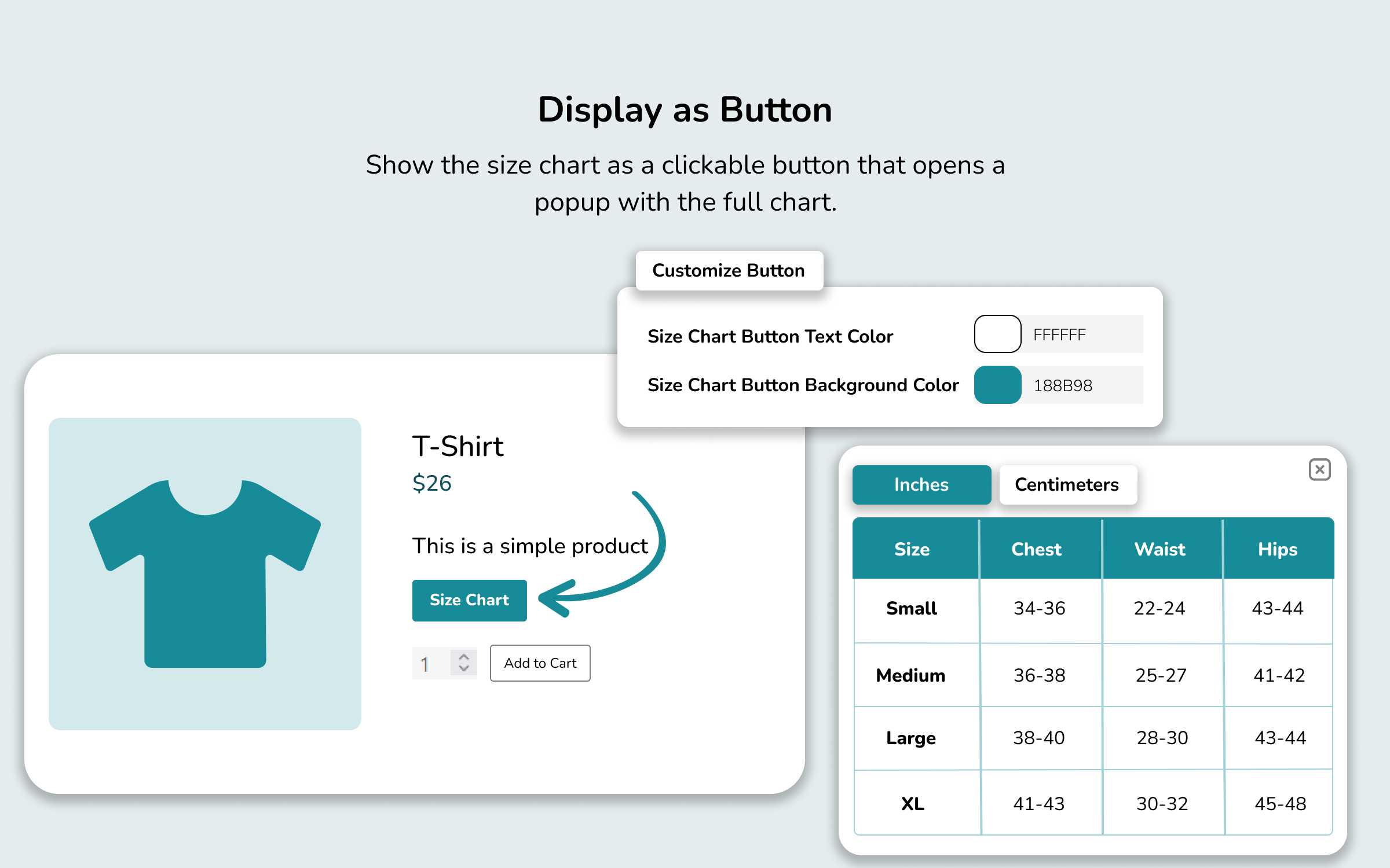 Custom Size Charts - WooCommerce Marketplace