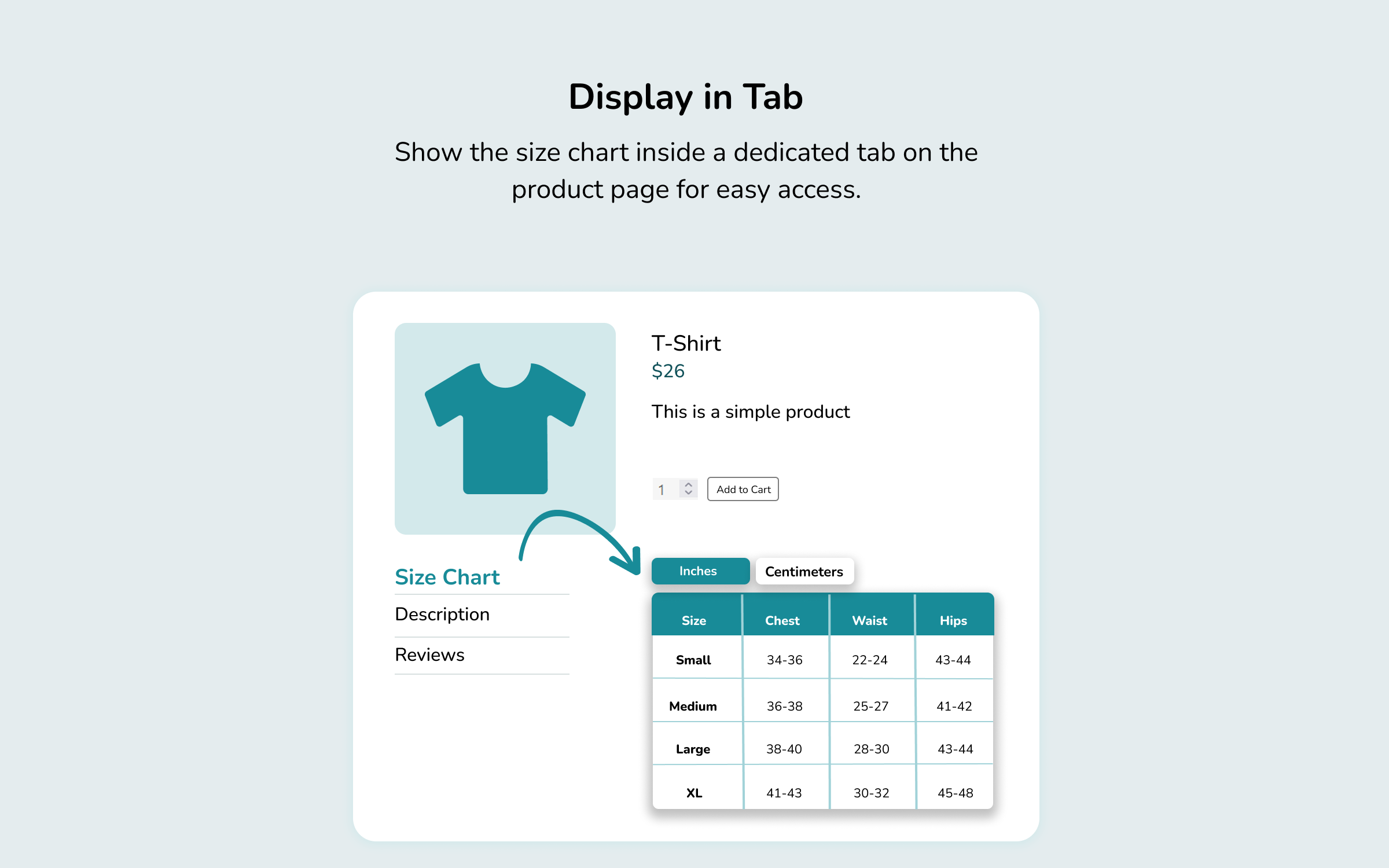 Custom Size Charts - WooCommerce Marketplace