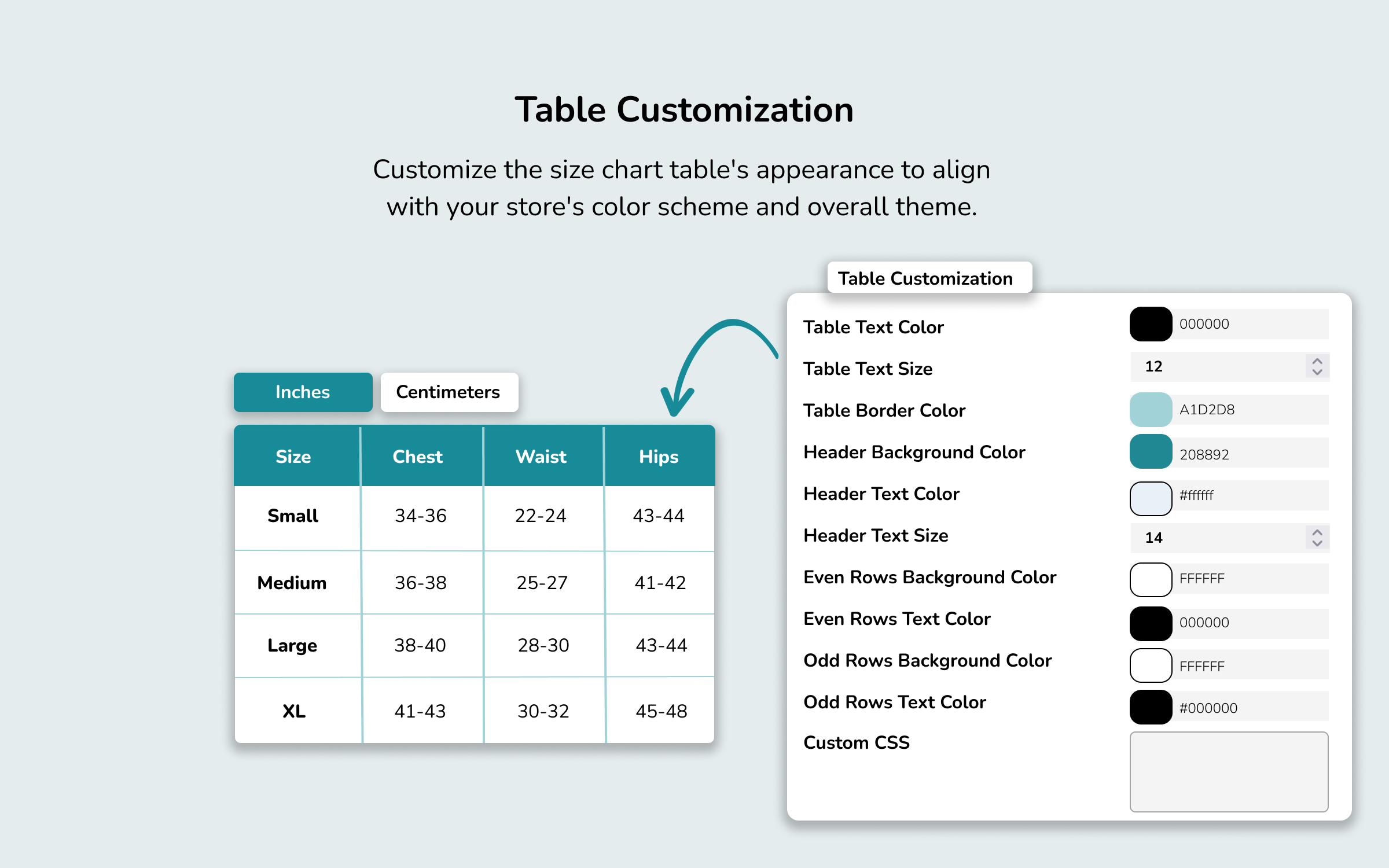 Custom Size Charts - WooCommerce Marketplace