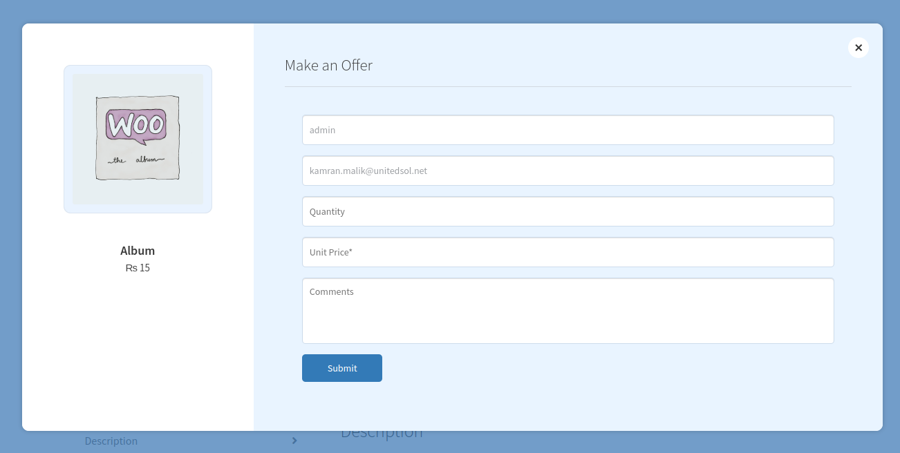 WooCommerce make an offer plugin - Woo Marketplace