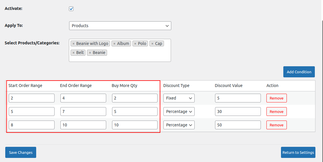 Past Order Based Discount - WooCommerce Marketplace