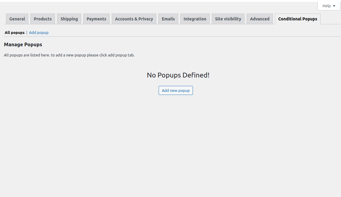 Conditional Popup - WooCommerce Marketplace