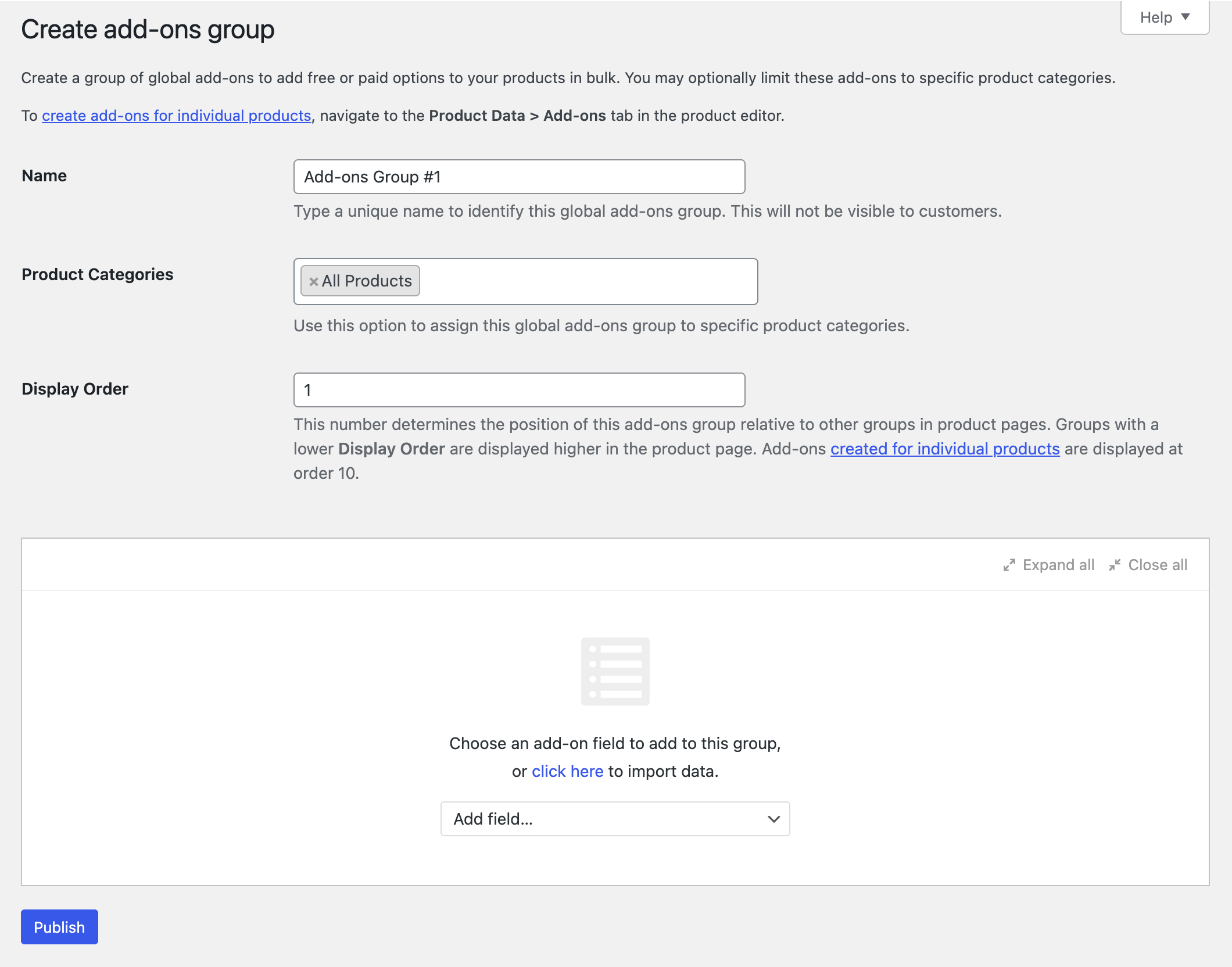 Product Add-Ons Documentation - WooCommerce