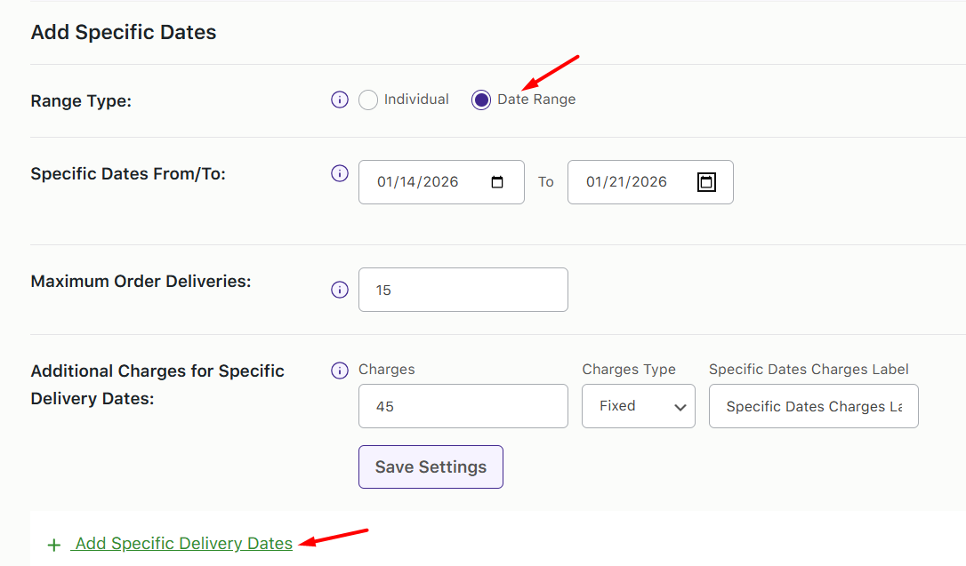 Common Delivery Schedule Settings Documentation - WooCommerce