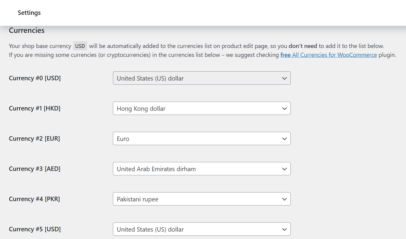 Currency Per Product - WooCommerce Marketplace