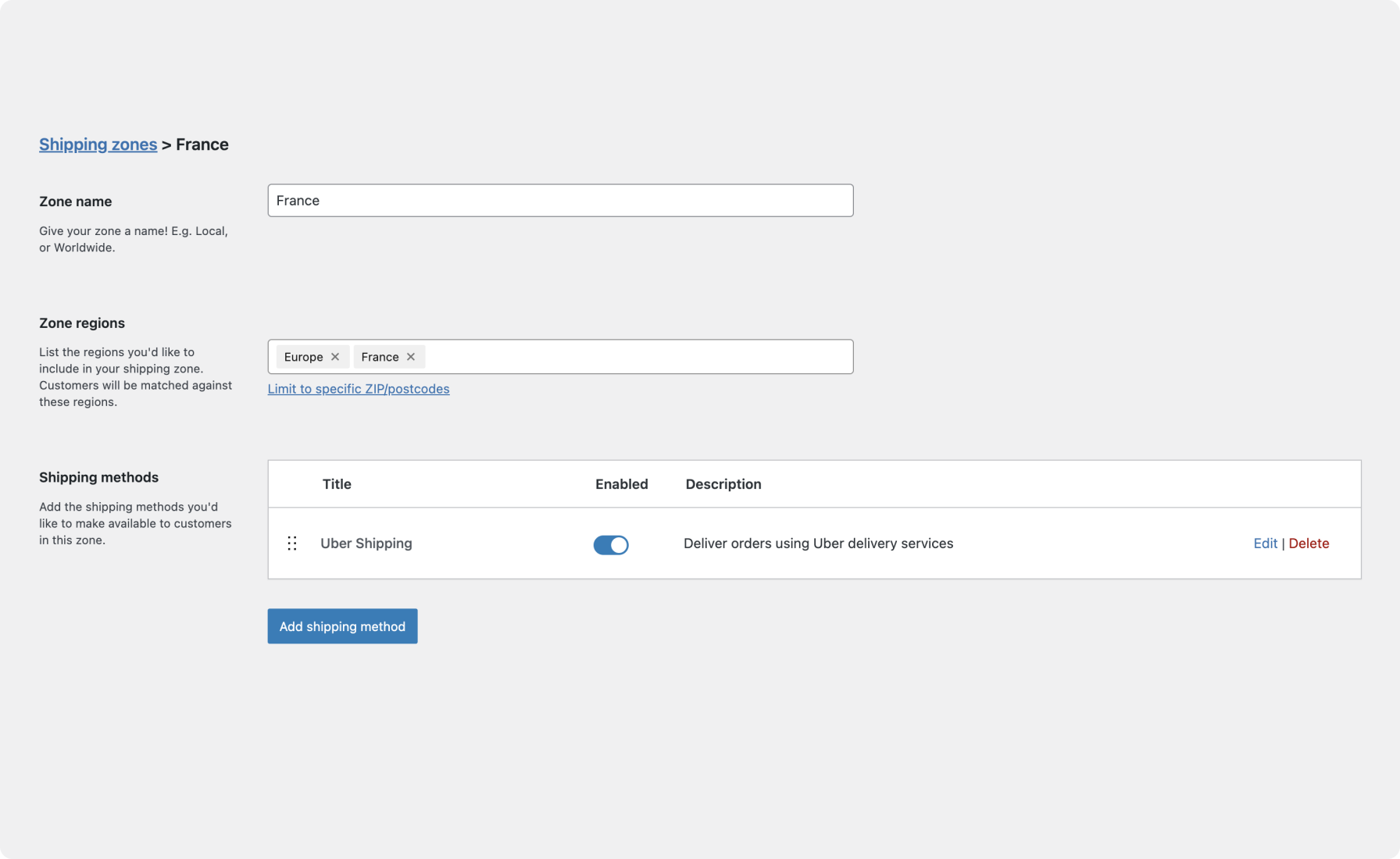 Uber Direct Shipping - WooCommerce Marketplace