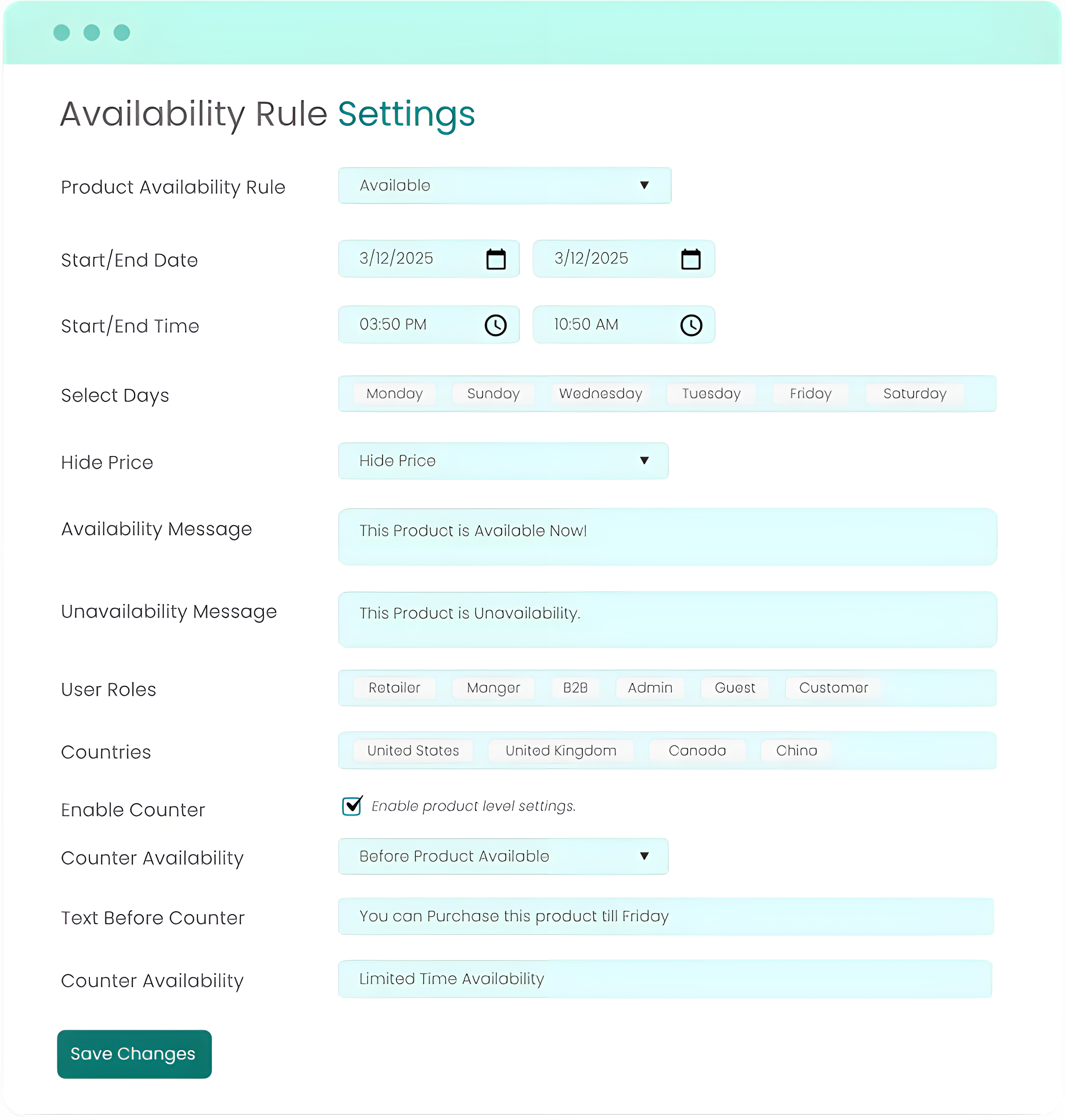 Product Availability Scheduler - WooCommerce Marketplace