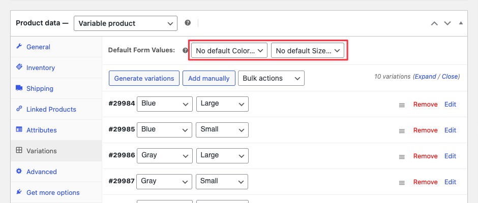 Variable Products Documentation - WooCommerce