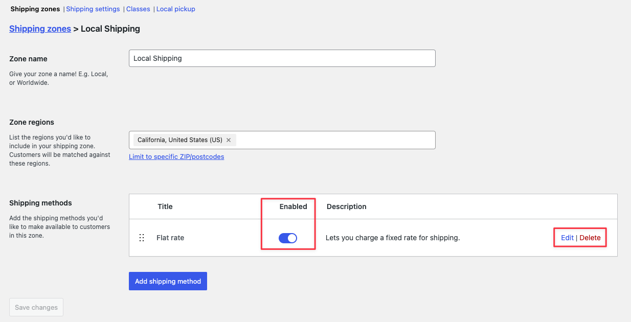 Setting Up Shipping Zones Documentation Woocommerce