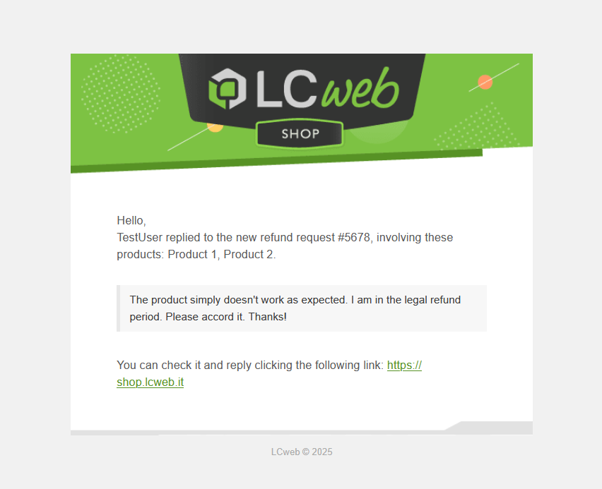 LC Refund Requests - by LCweb