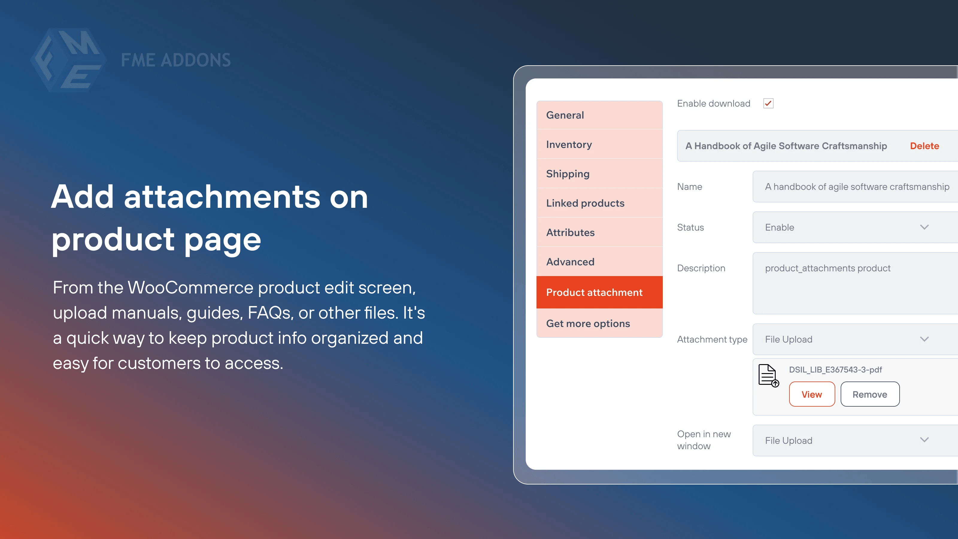 Product Documents and Attachments for WooCommerce